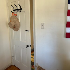 Handmade Meredith Petite Double J Hook Coat Rack Industrial Farmhouse ...