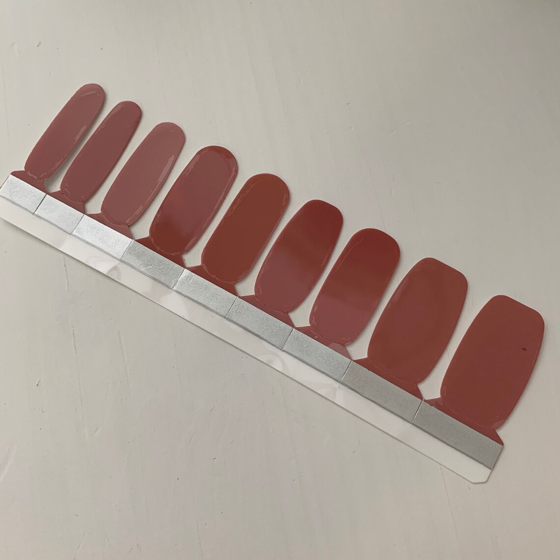 Deep Blush nail wraps | Etsy