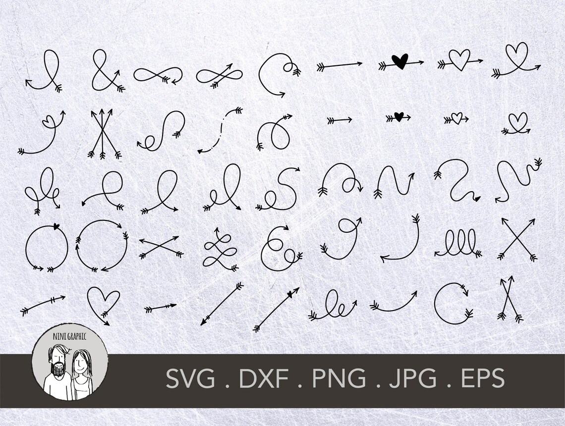 45 Arrow SVG Bundle Arrows Svg Arrow Clipart Arrow Clip Art - Etsy