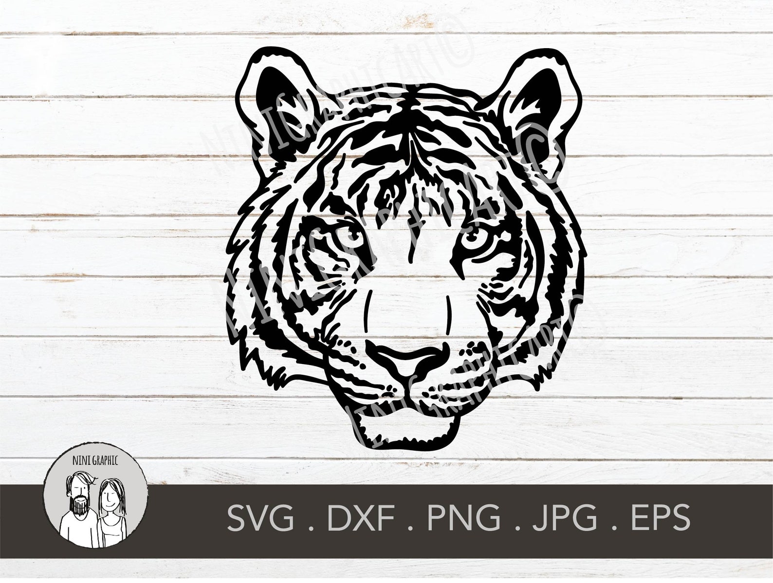 Tiger Head SVG, Wild Animal Face, Mascot Clipart, Tiger Logo Vector ...