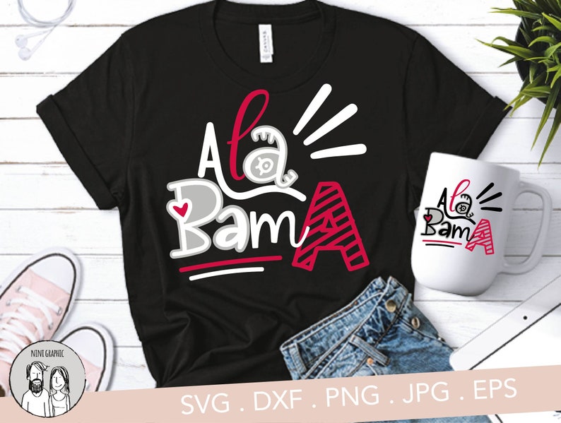 Alabama SVG Alabama Cut File Cheer Svg School Spiritsvg - Etsy