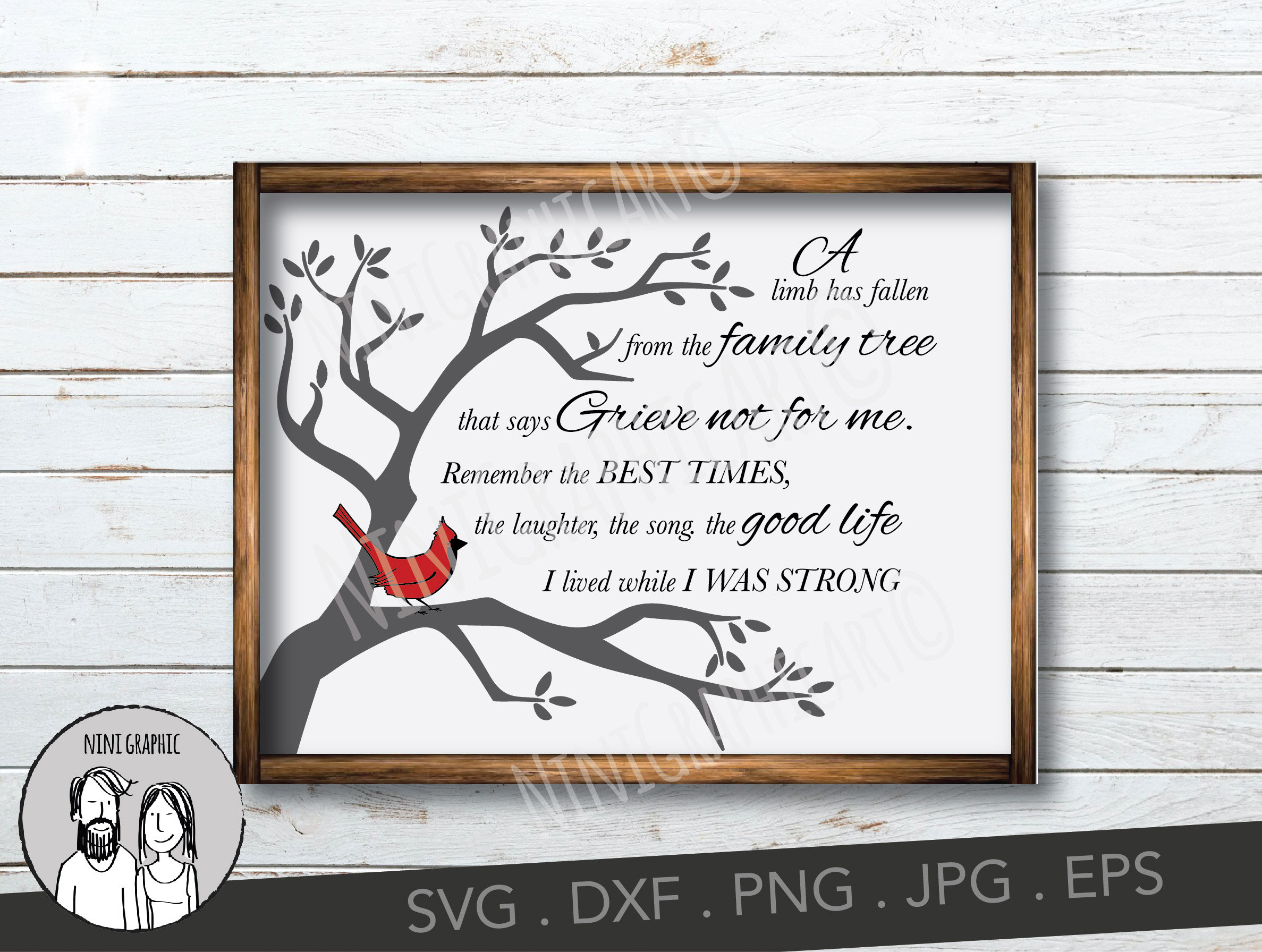 Svg Files, A Limb Has Fallen Svg, Funeral Svg, Memorial Svg, Sympathy ...