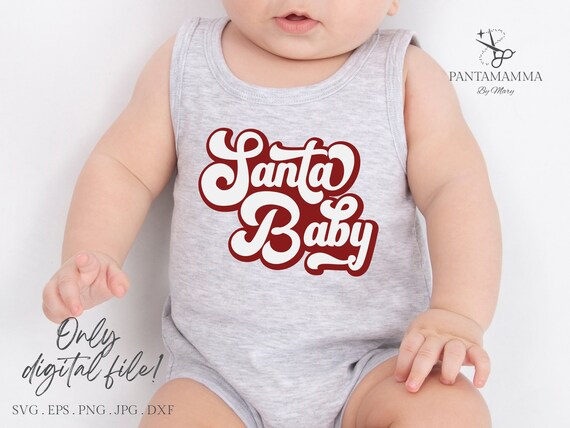 Retro Santa Baby SVGEPS Png Dxfdigital Download Files for - Etsy