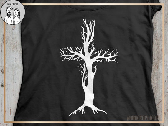 Cross tree svg religious svg tree cross easter svg Family | Etsy