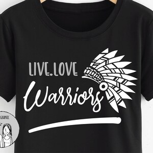 Warriors Svg, Warriors Svg, Svg, Warriors, Live Love Warriors Svg ...