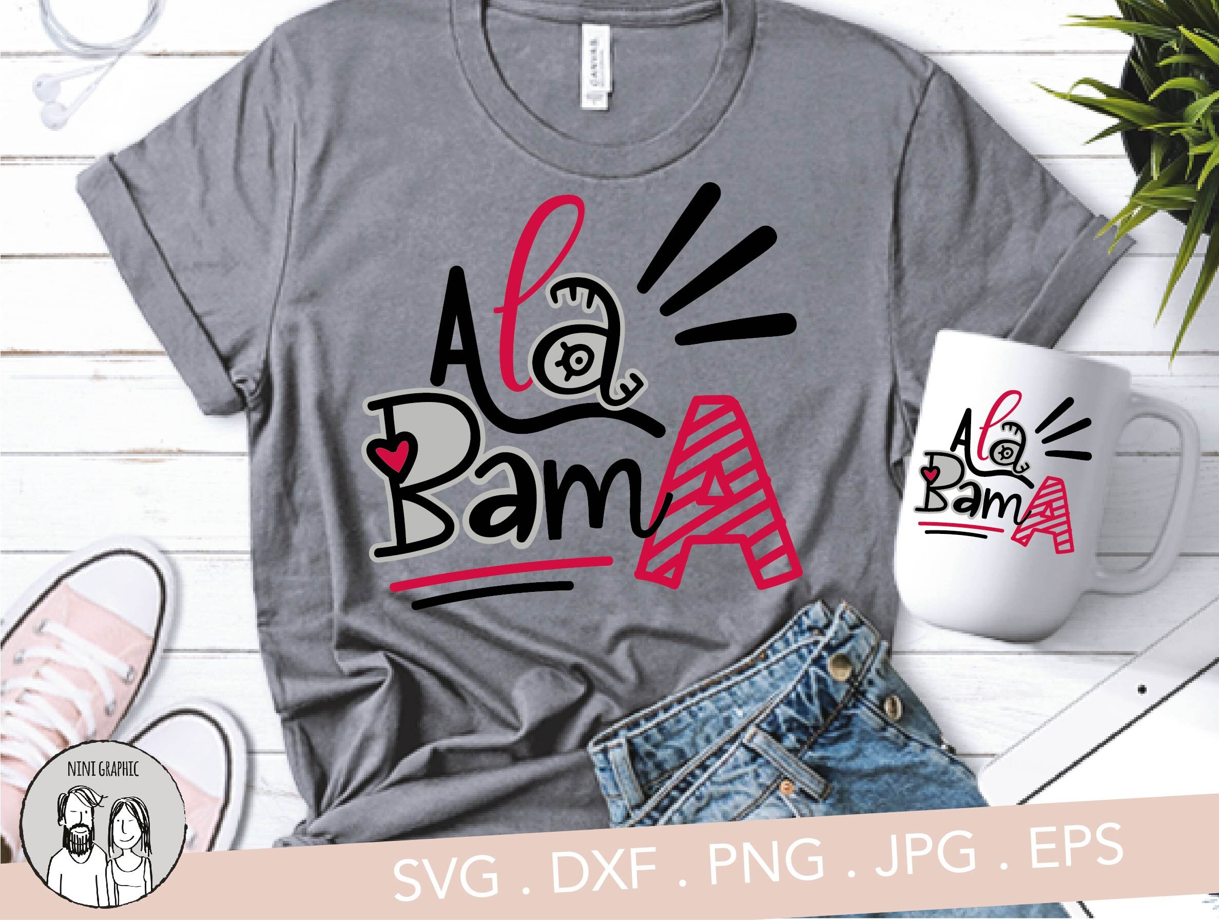Alabama SVG Alabama Cut File Cheer Svg School Spiritsvg - Etsy