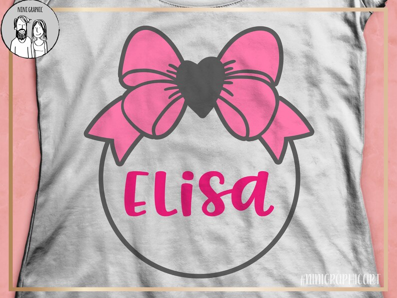 Bow Monogram Frame Svg SVG DXF EPS Bow Svg Southern Svg - Etsy