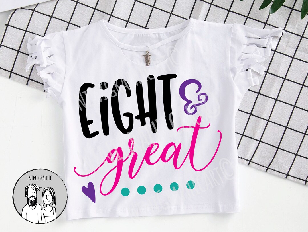 Ocho y gran svg, Cricut Silhouette archivo de corte, 8o cumpleaños svg ...