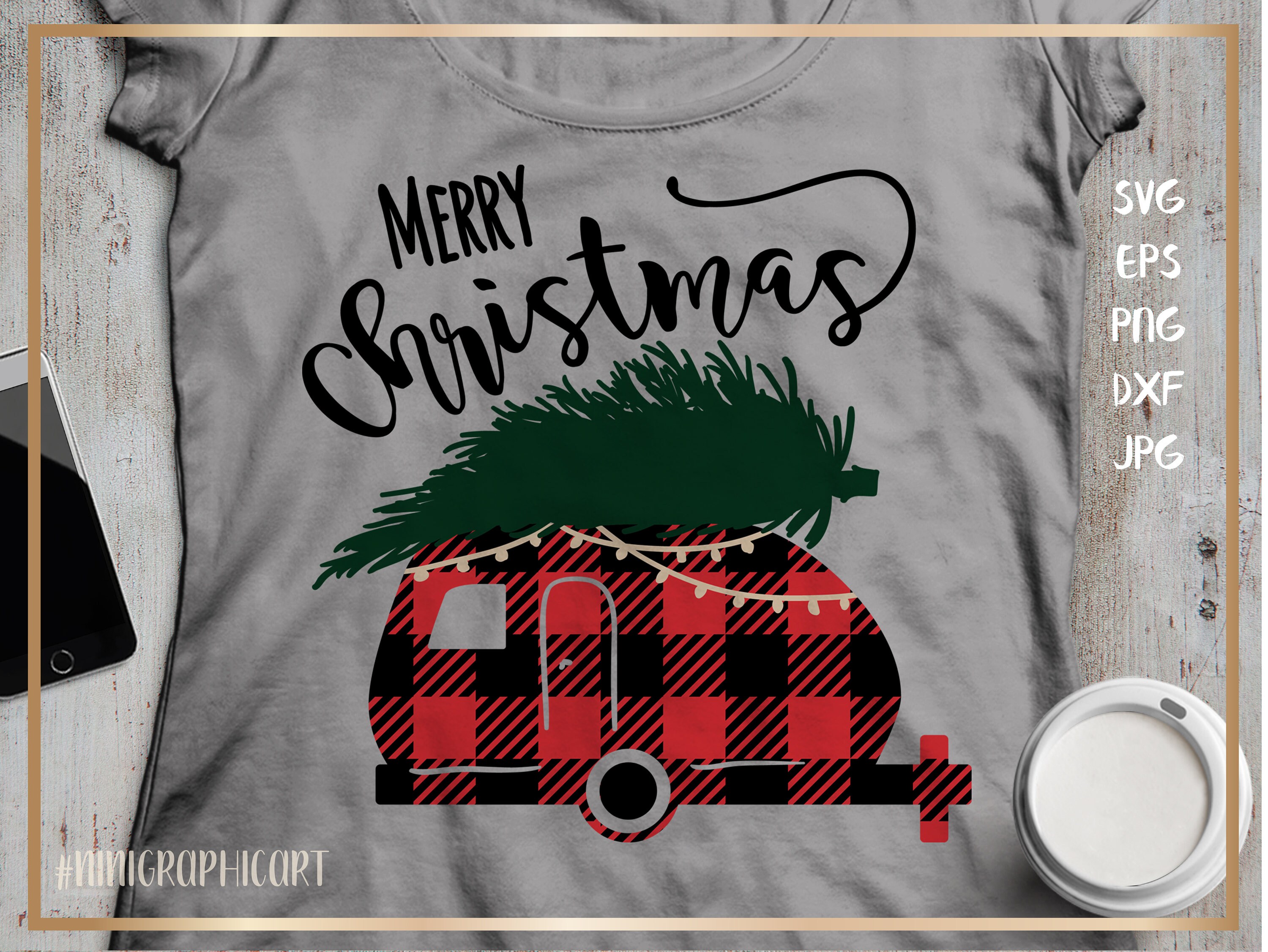 Camper Christmas Merry Christmas Christmas Christmas Tree Etsy