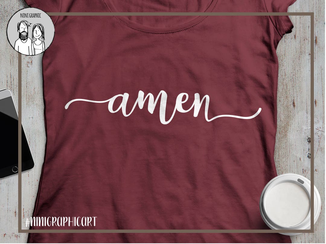 Amen Art Print, Scripture Printable, Amen SVG, Printable Wall Art ...