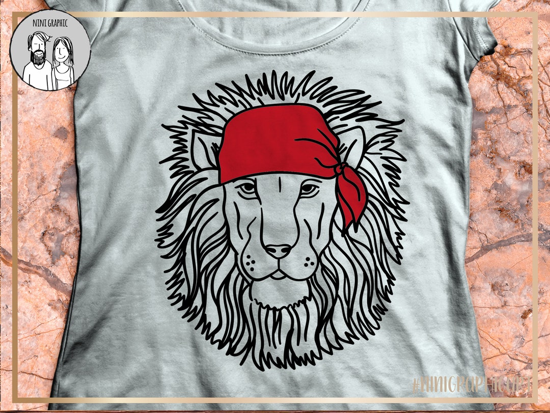 Bandana SVG, Cut File, Cute Animal Svg, Bandana Lion Svg, Png, Eps, Dxf ...