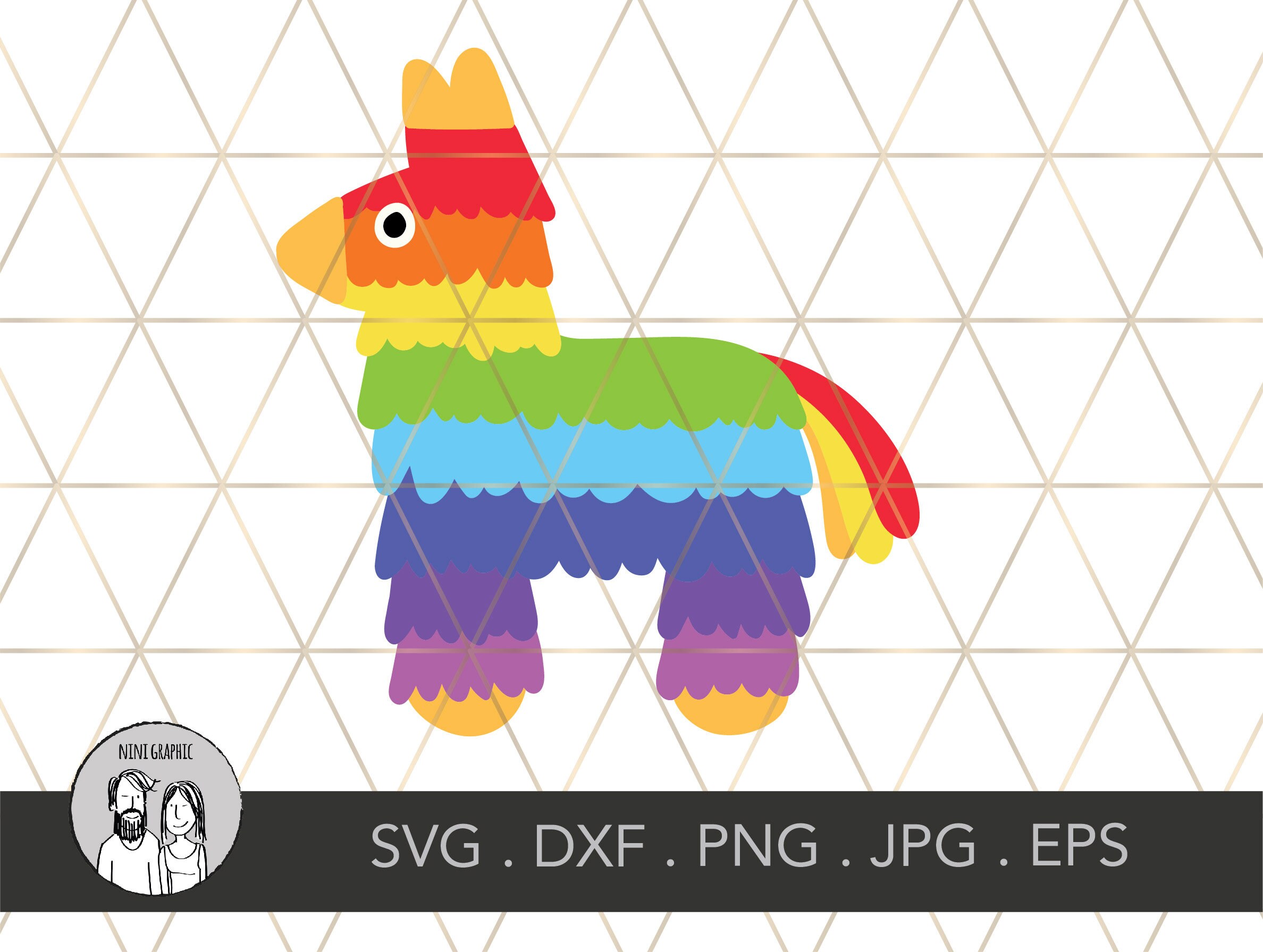 Pinata svg Cinco de Mayo svg Mexican svg Fiesta svg Kids | Etsy