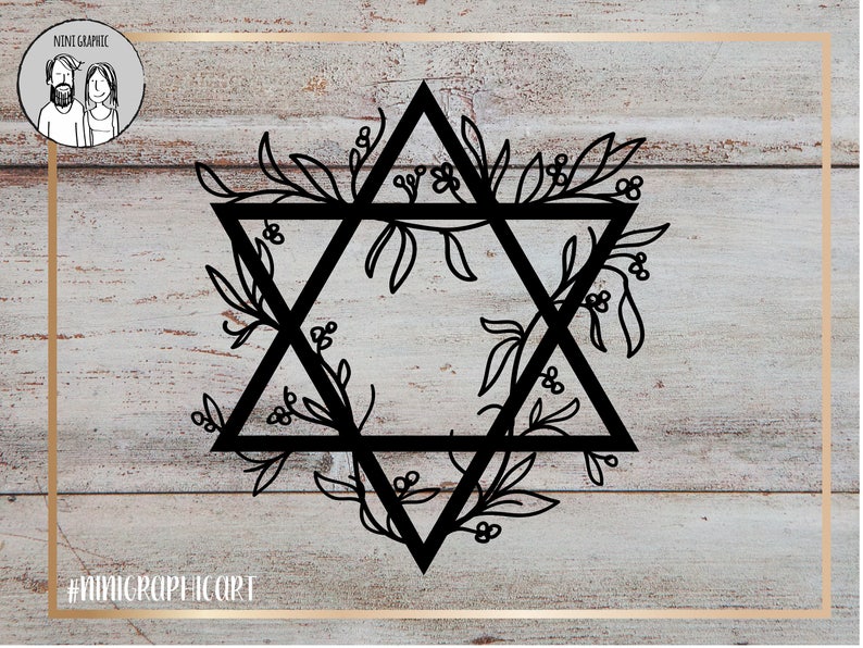 Star of David, Shield of David Svg, Magen David Svg, Svg Dxf Png ...