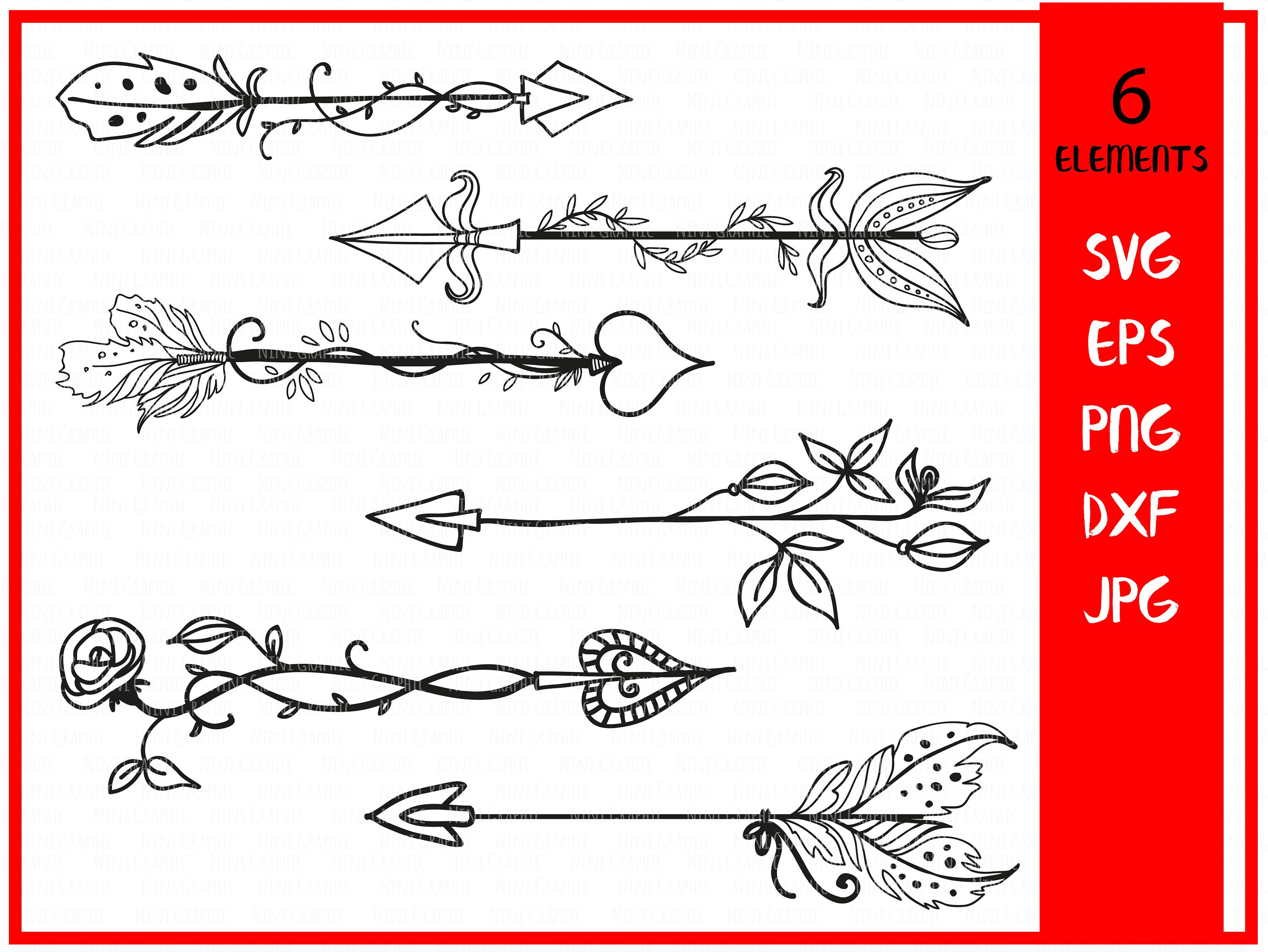 Decorative Arrow Silhouette