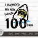 100th Day of School Svg, 100 Days Svg, Shark Svg, Shark Kids SVG, DXF ...