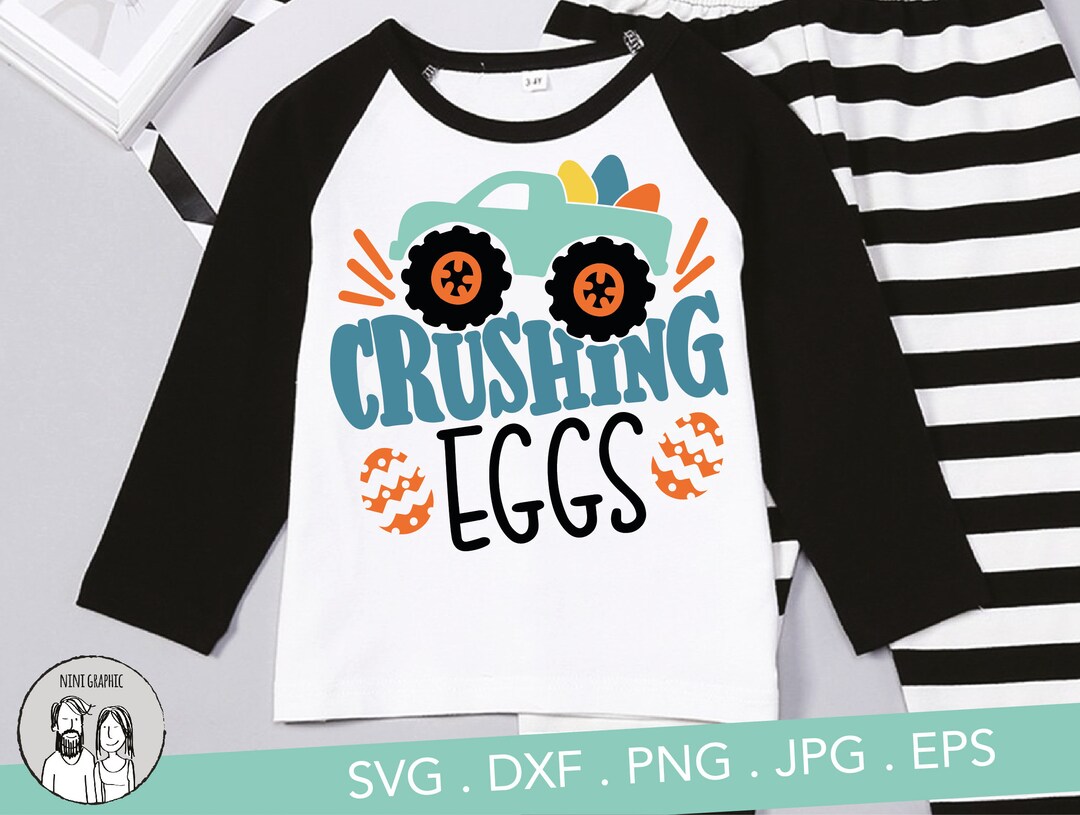 Crushing Eggs Easter Monster Truck SVG, Easter SVG, Easter Basket Svg ...