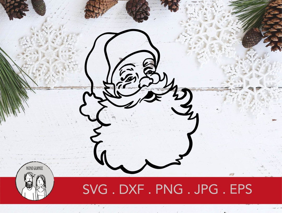 Christmas Svg Vintage Santa Claus SVG Cut File. A Christmas SVG With ...