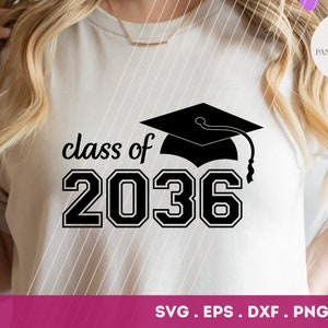Class of 2036 SVG 2036 Senior SVG 2036 Graduation Svg, Kindergarten ...