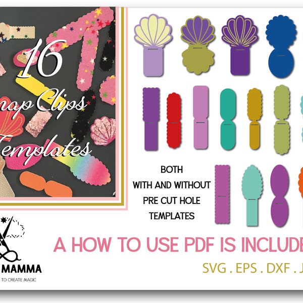 Leather Claw Clip Template - Etsy