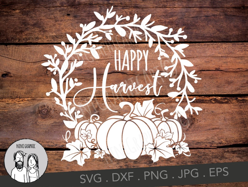 Fall svg Happy harvest svg harvest svg Pumpkin svg Fall | Etsy