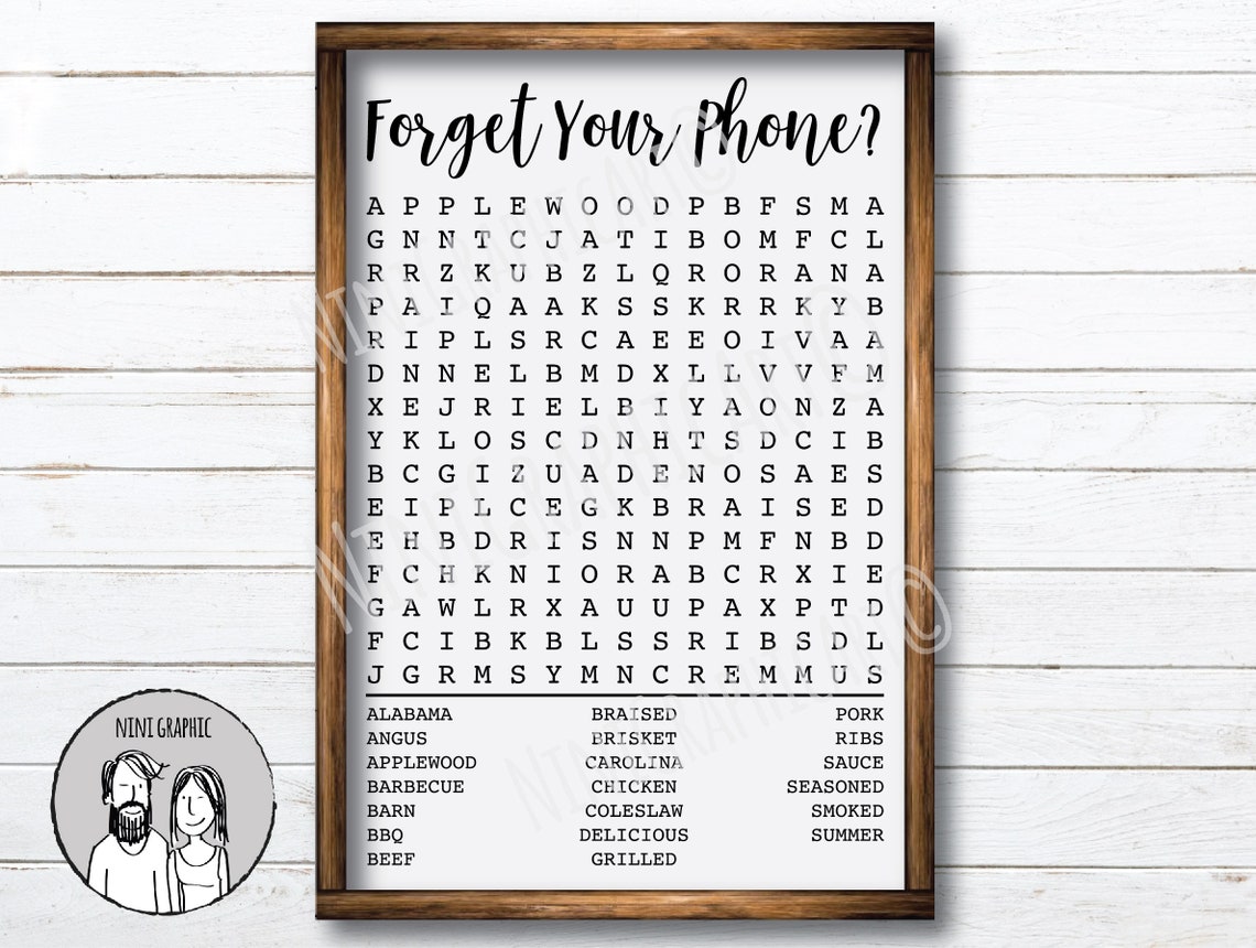PERSONALIZED Word Search Svg Png Dxf Jpg Eps Pdf - Etsy