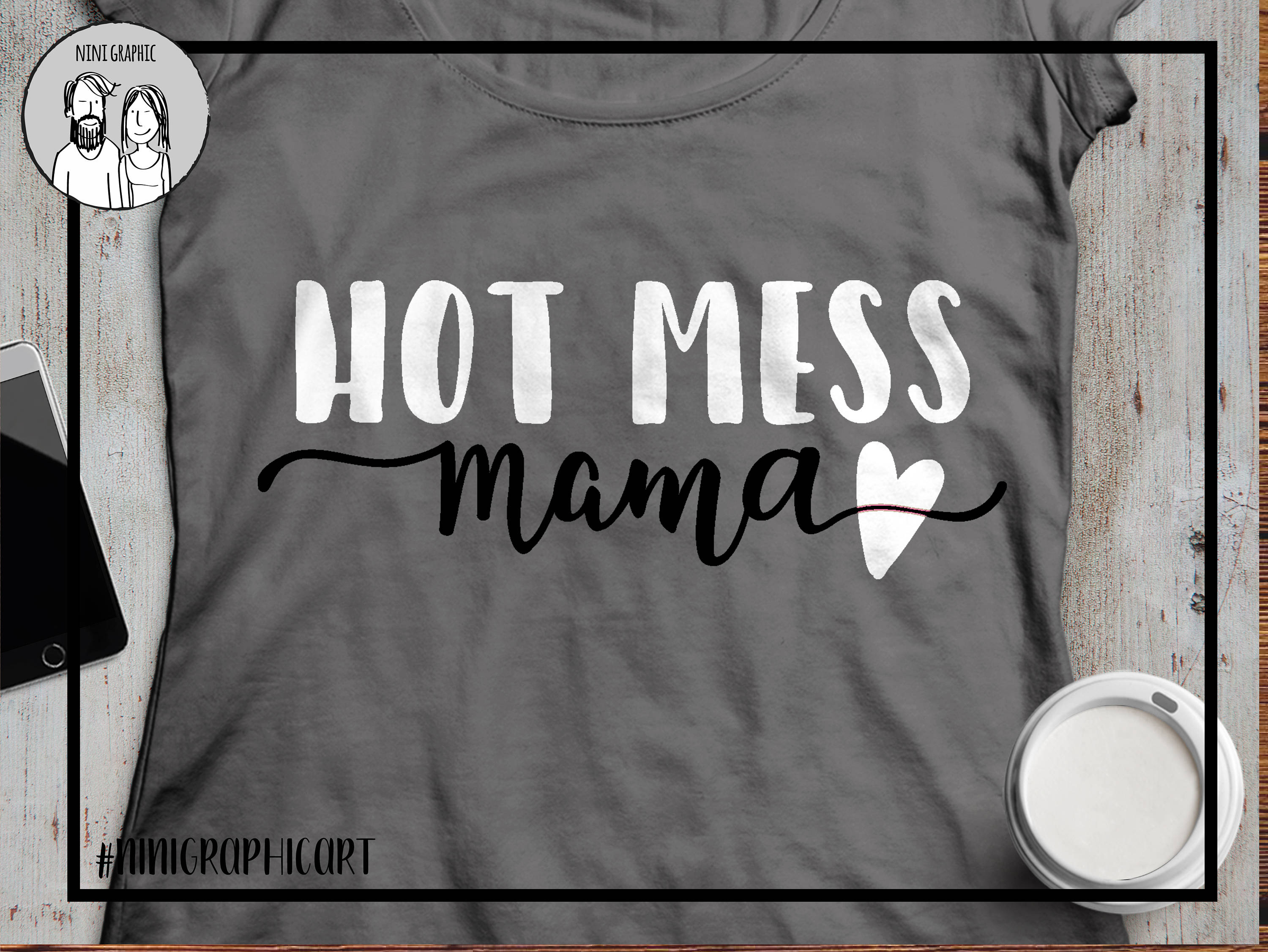 Hot Mess Mama svg png eps dxf Cutting File for Cricut & | Etsy