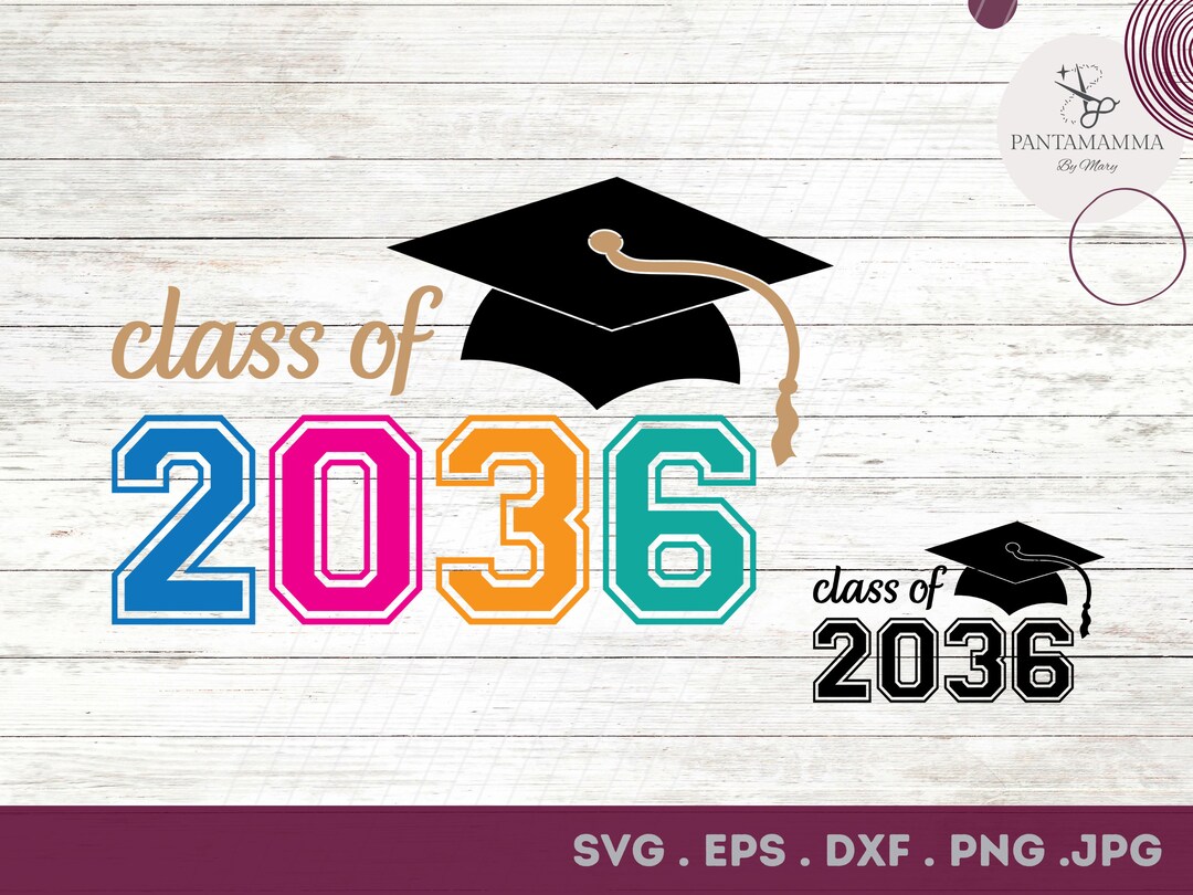 Class of 2036 SVG 2036 Senior SVG 2036 Graduation Svg, Kindergarten ...