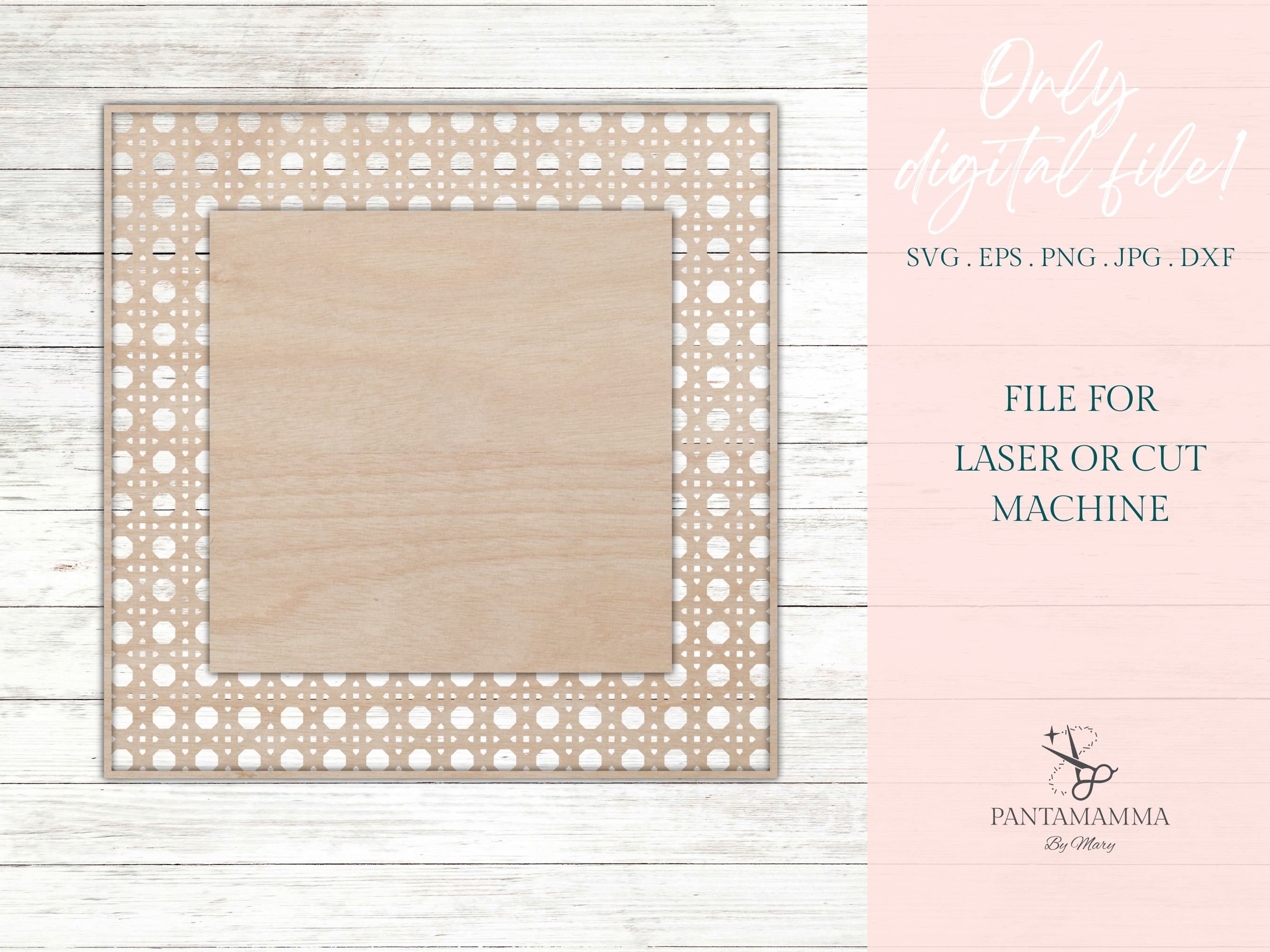 SVG Cut and Laser Rattan Pattern for Laser and Cut Machine | Etsy Canada