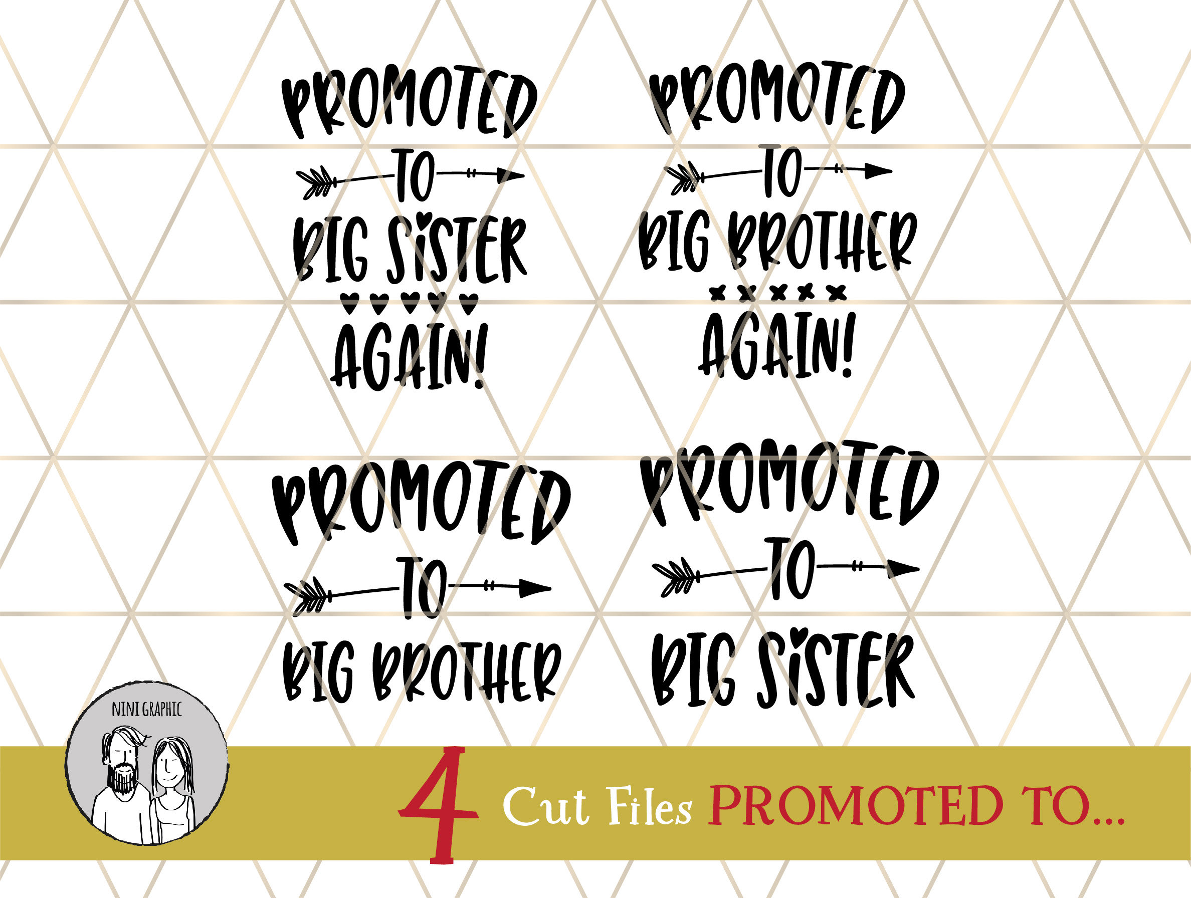 Promoted to Big, Promoted to Big Sister Svg, Promoted to Big Brother ...