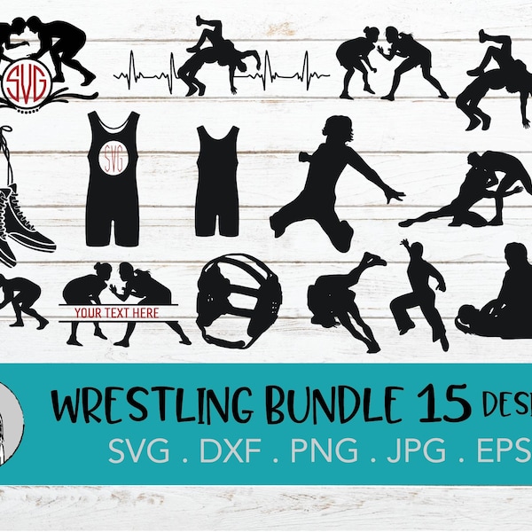 Wrestling Svg - Etsy