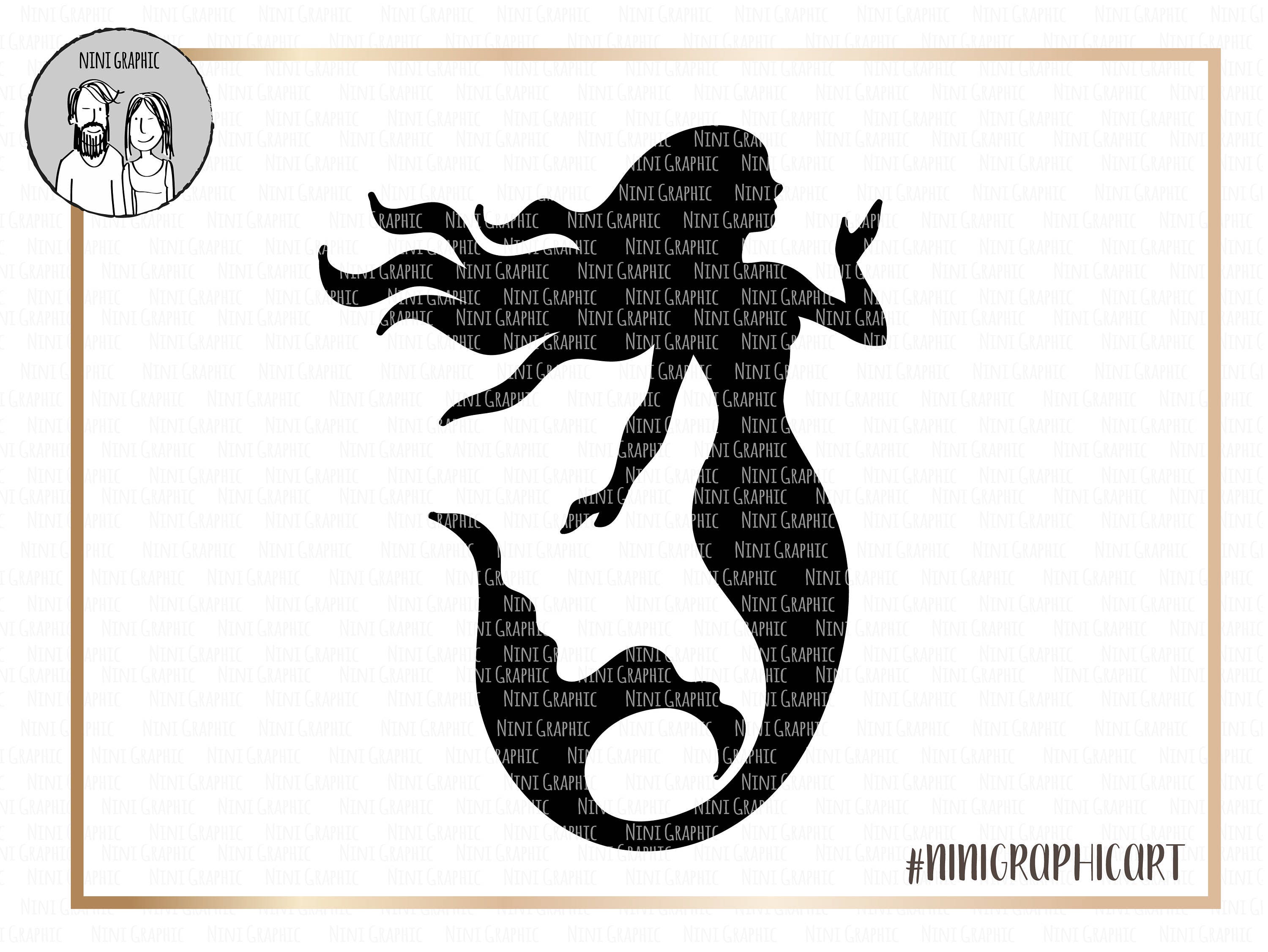 MERMAID Svg Mermaid Svgs Mermaid Cut Files Mermaid Dxf - Etsy