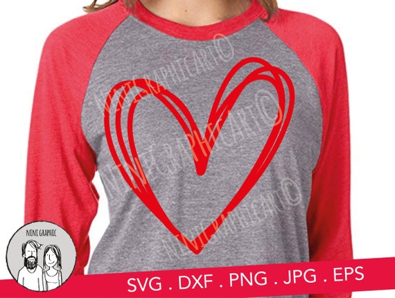 Heart SVG File Heart Vector Heart Cut File Love Svg | Etsy