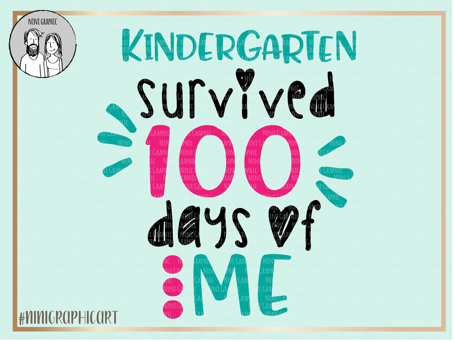 100 Days Svg 100th Day of School Svg Kindergarten Svg 100 - Etsy