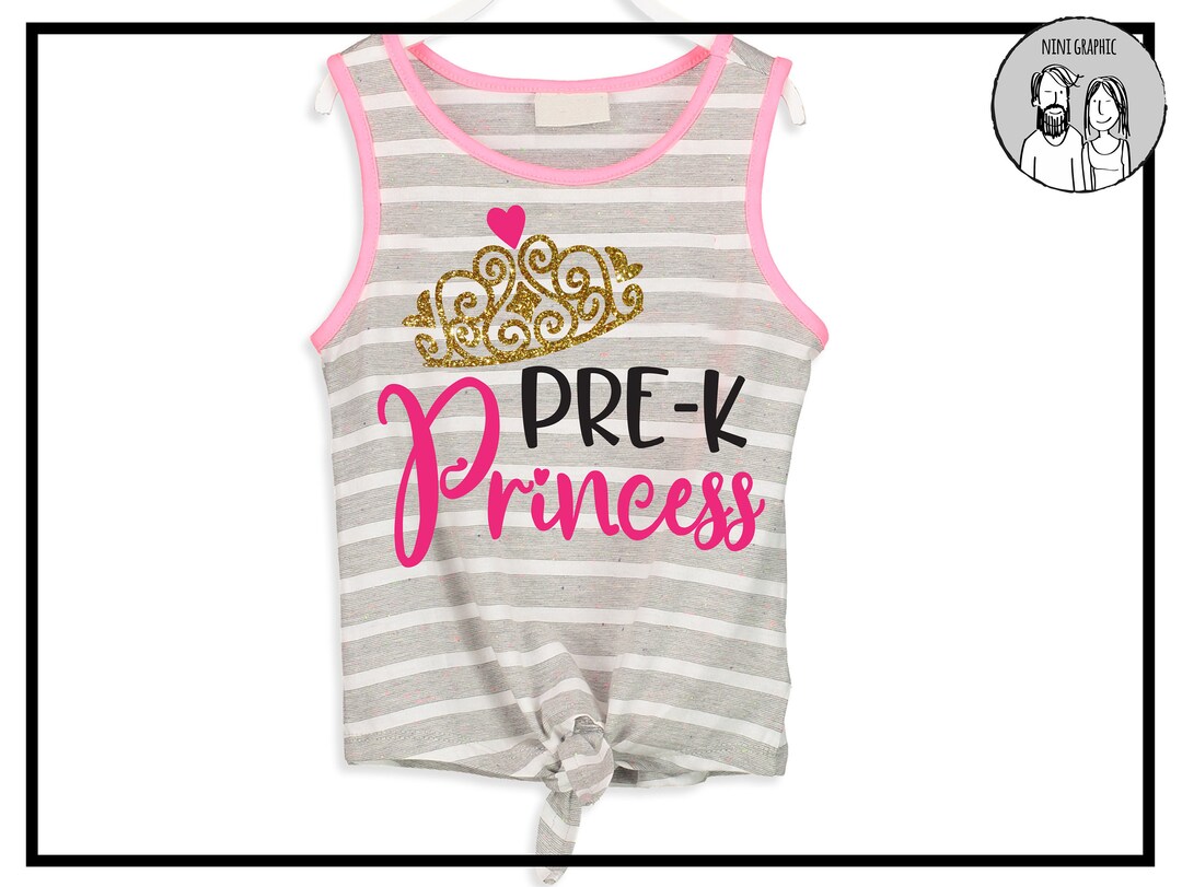 Pre-k Princess Svg, Pre-k Svg, SVG, PNG, Back to School Cut File, Pre-k ...