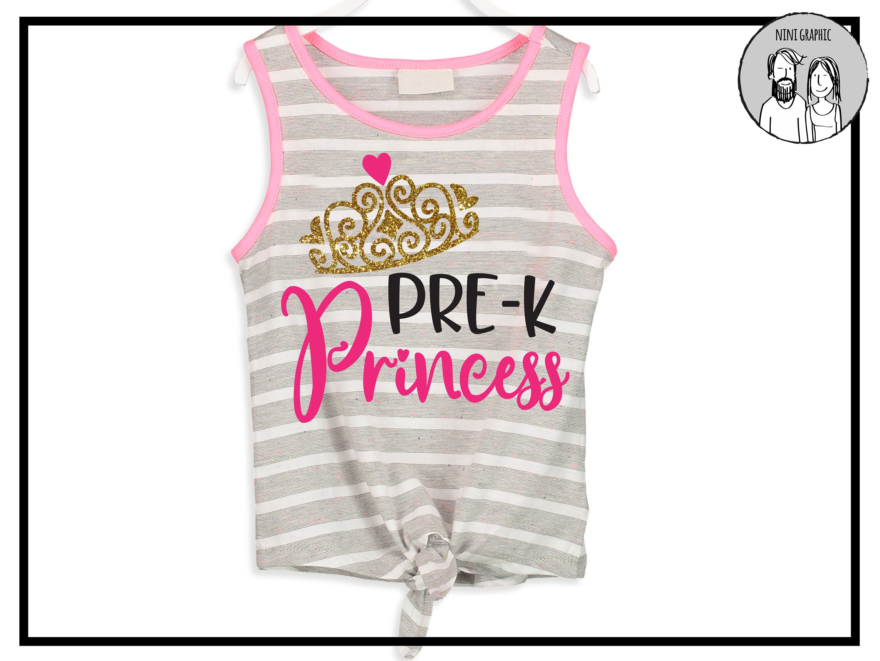 Pre-k Princess Svg Pre-k Svg SVG PNG Back to School Cut - Etsy UK