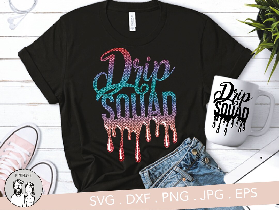 Drip Squad SVG File, Melanin SVG File, Afro Queen Birthday Girl, Cricut ...