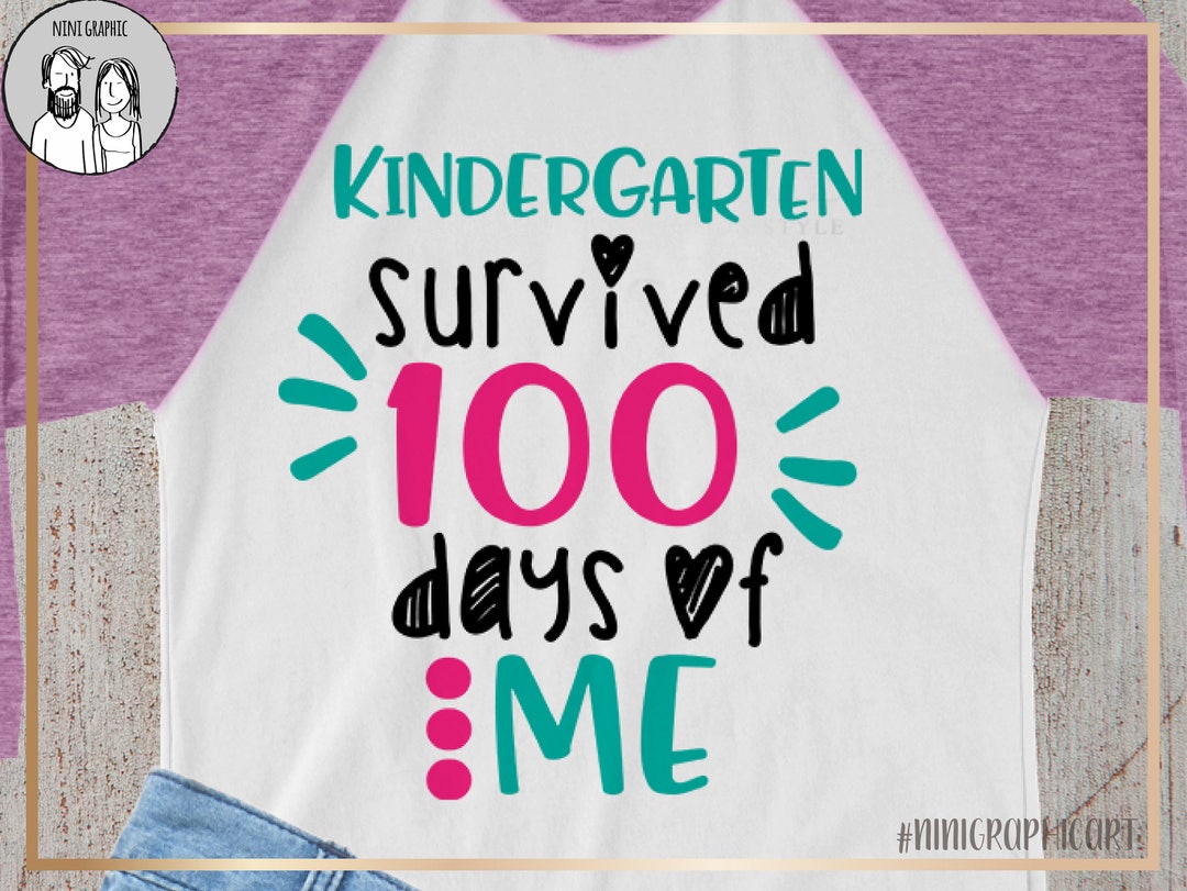 100 Days Svg, 100th Day of School Svg, Kindergarten Svg, 100 Days of ...