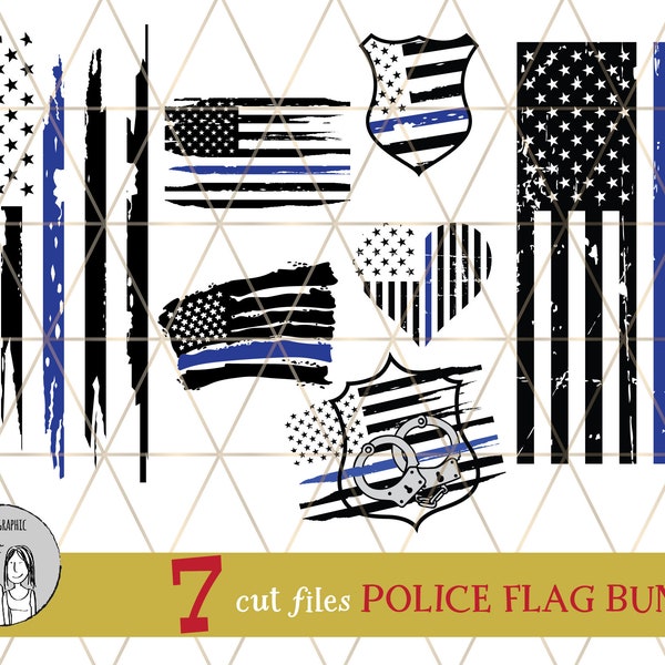 Flag Cop Svg - Etsy