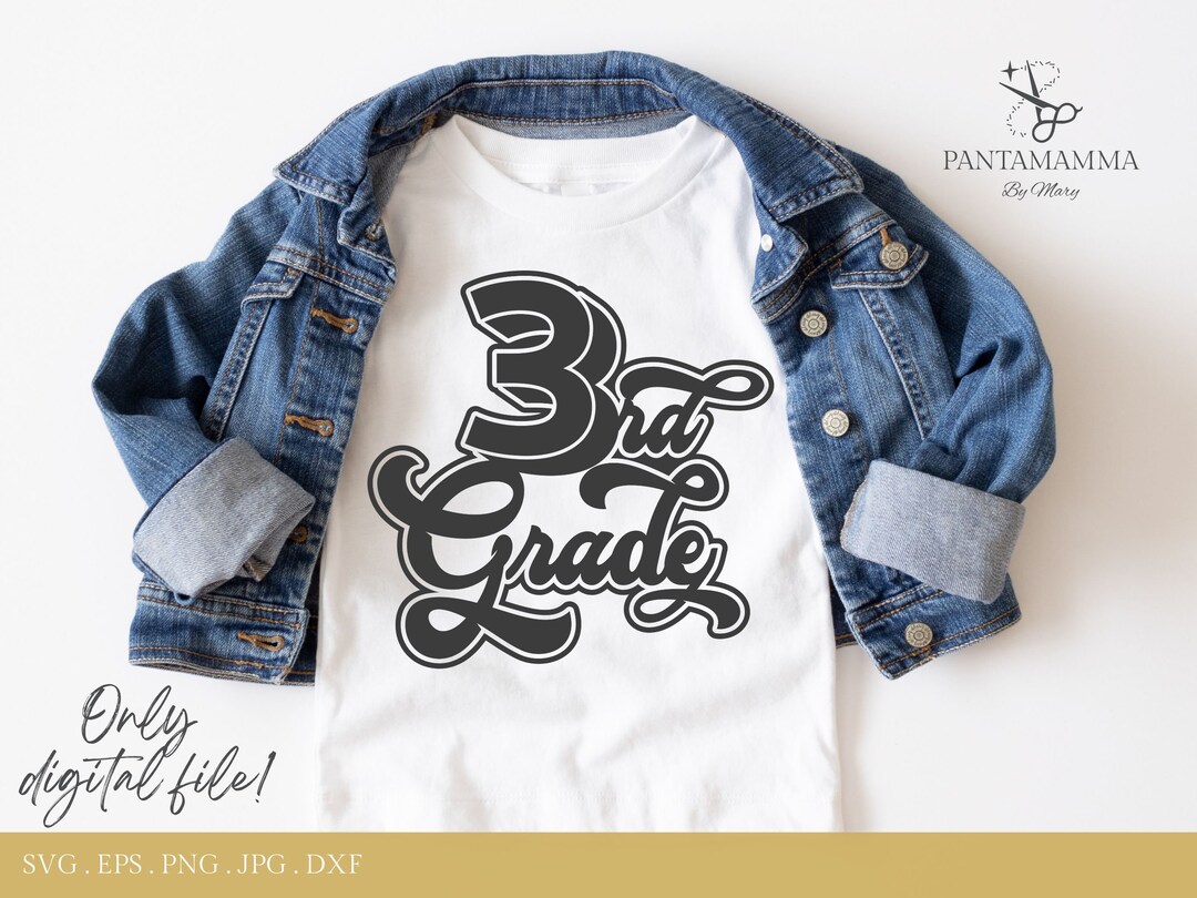 Third Grade Svg 3rd Grade Svg Png Dxf Eps Cricut Cut File - Etsy Canada