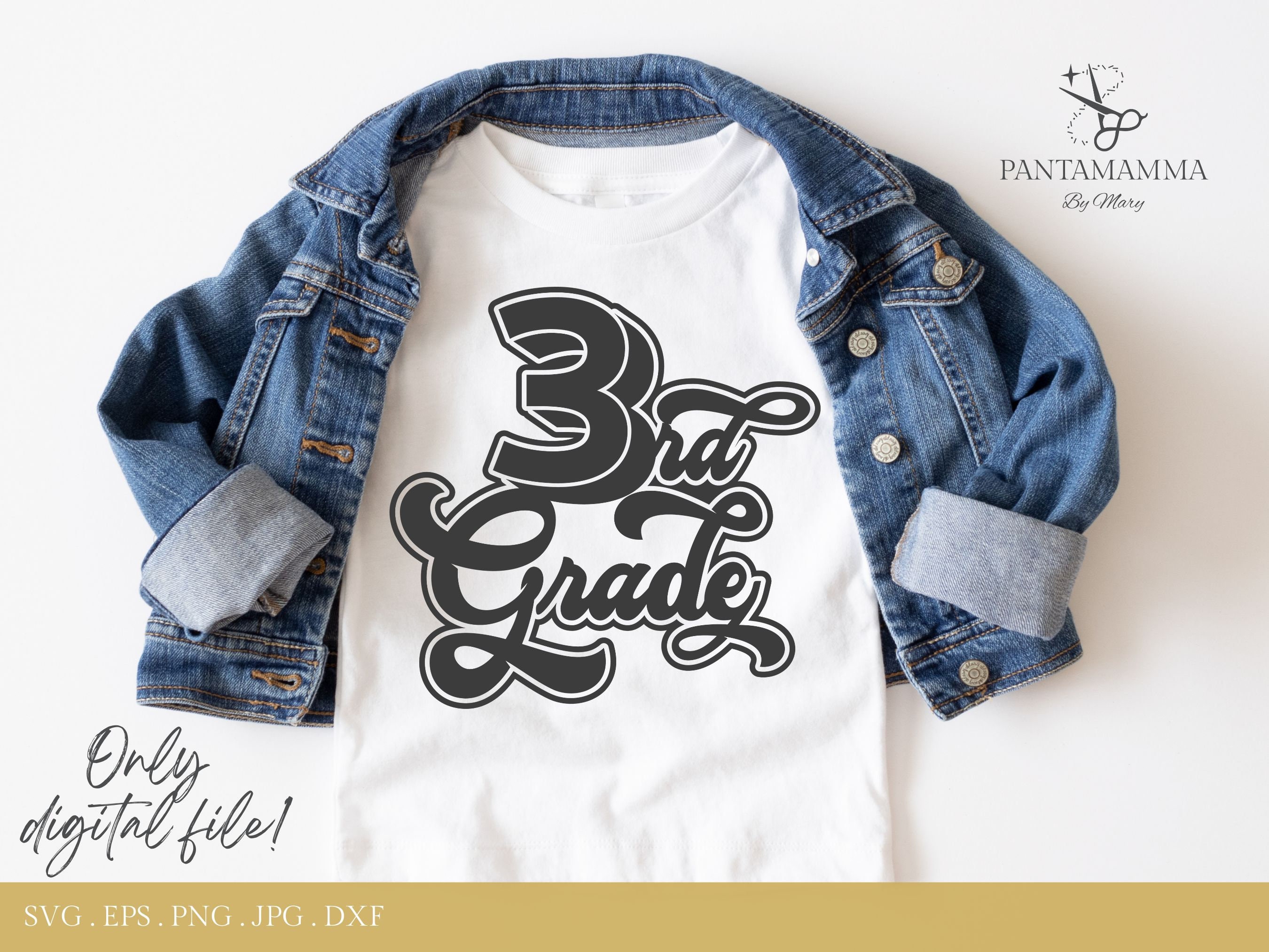 Third Grade Svg 3rd Grade Svg Png Dxf Eps Cricut Cut File - Etsy