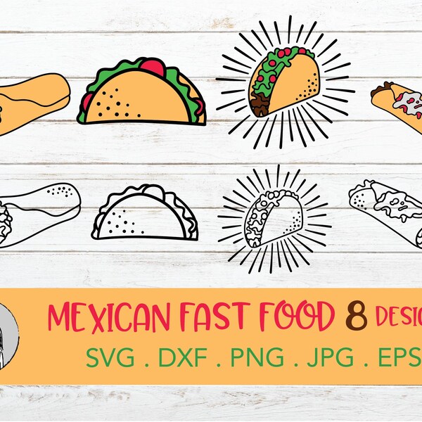 Taco Svg - Etsy