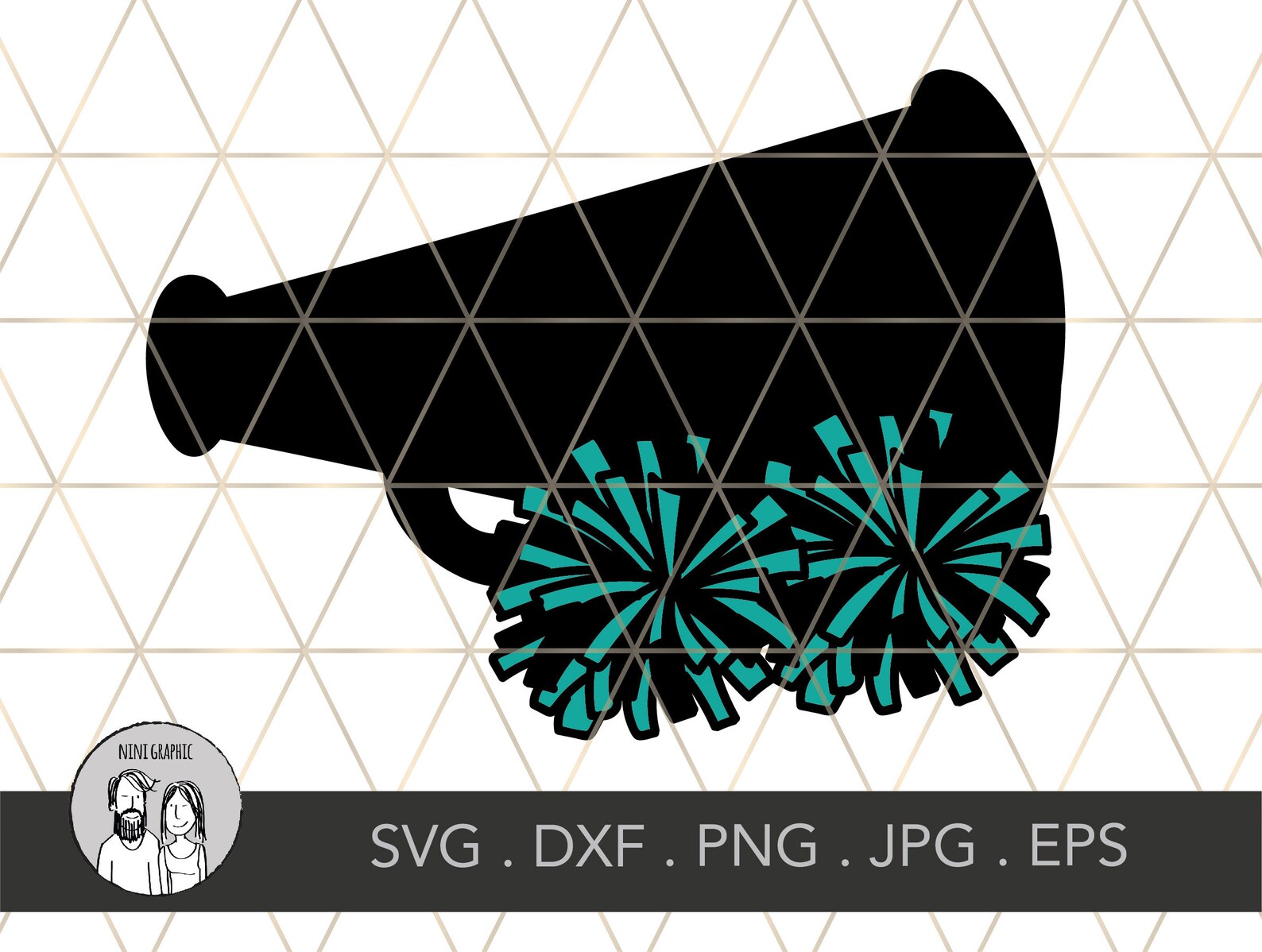 Cheerleader Svg Cheer Monogram Svg Cheer Svg Cheer Mom Svg | Etsy