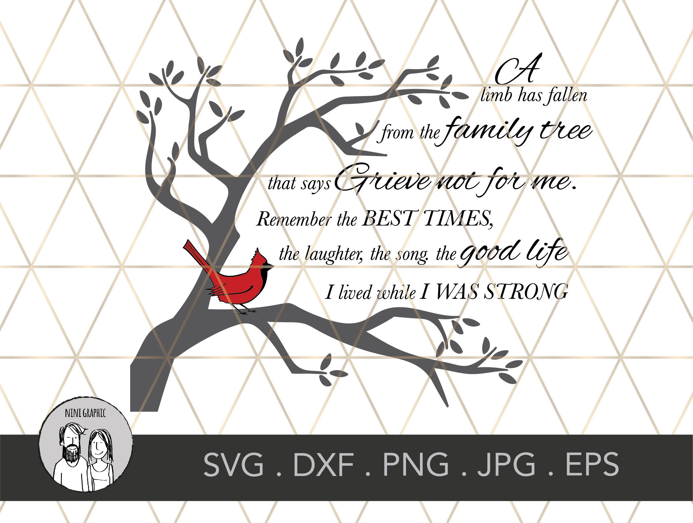 Svg Files A Limb Has Fallen Svg Funeral Svg Memorial Svg - Etsy