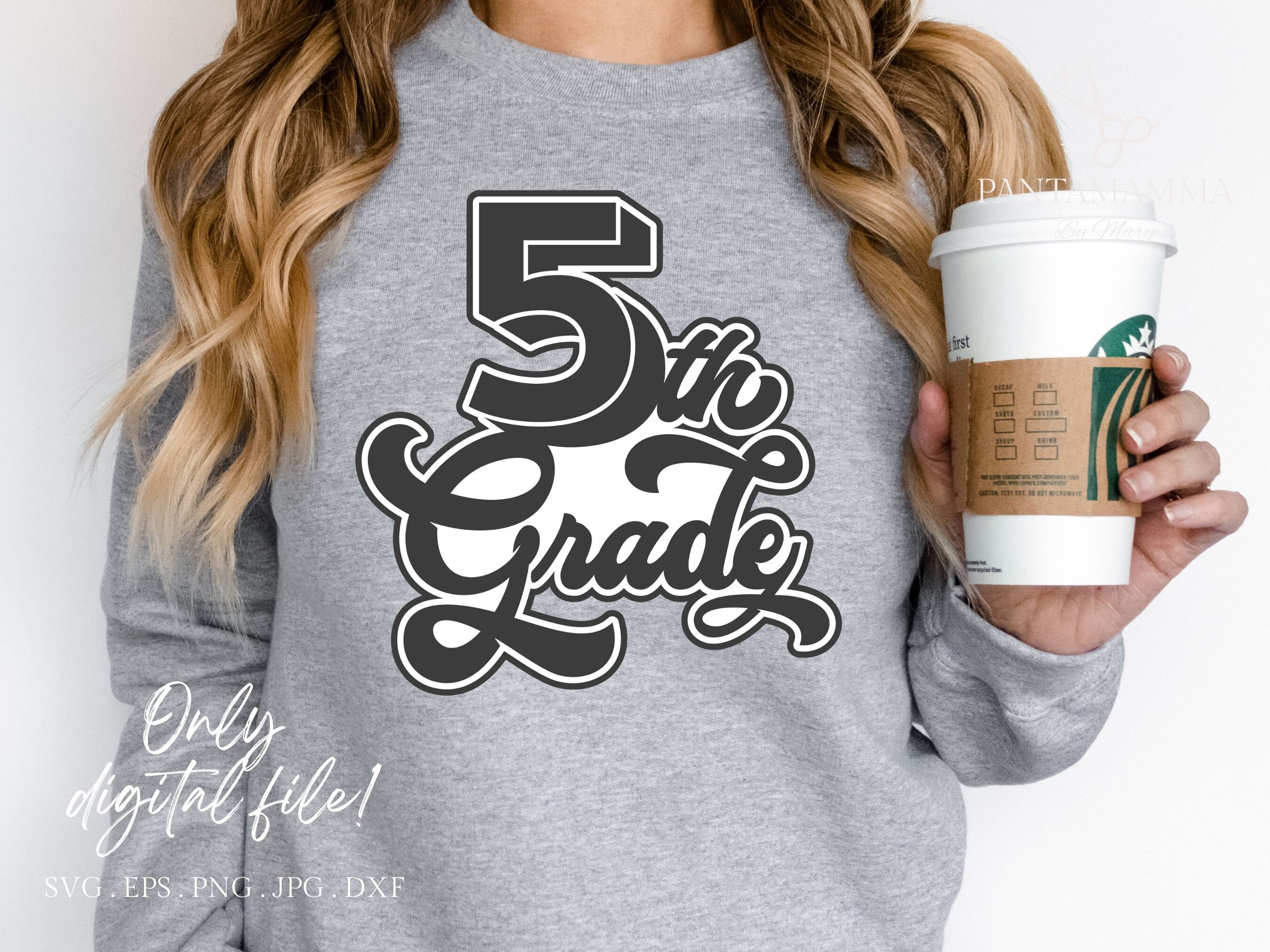 Fifth Grade Svg 5th Grade Svg Png Dxf Eps Cricut Cut File - Etsy