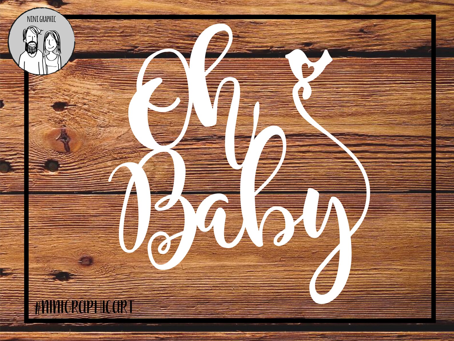 Oh Baby SVG Files Silhouette Studio Cutting Machine | Etsy
