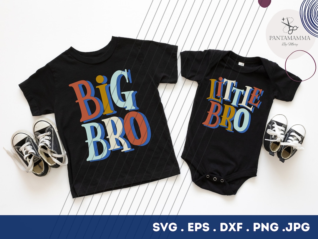 Big Bro Little Bro SVG Cut File and Printable for Cricut - Etsy