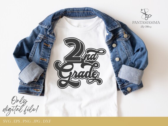 Second Grade Svg 2nd Grade Svg Png Dxf Eps Cricut Cut File - Etsy