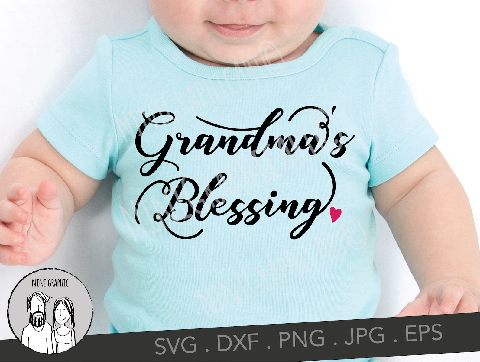 Grandmas Blessing Cut File Blessed Svg Files Cricut Etsy