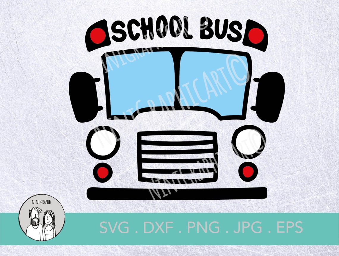 School Bus SVG | School Bus Tumbler SVG, School Bus Front View Gift for ...