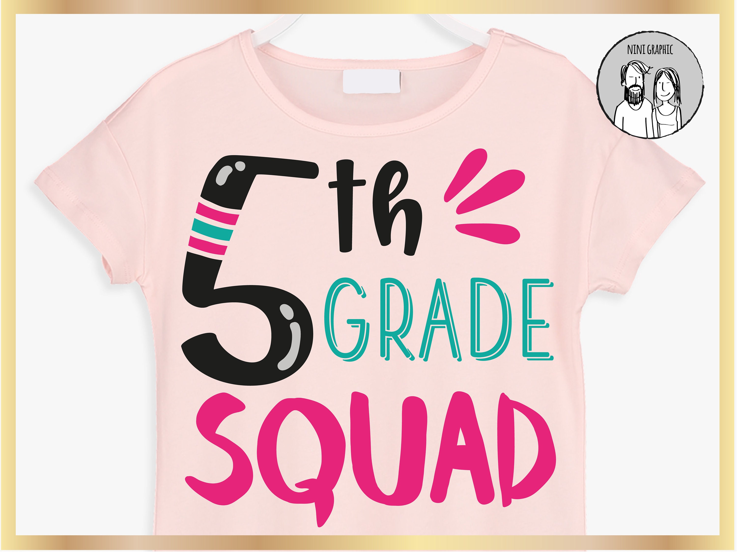 5th Grade Squad Svg Fifth Grade Svg School Squad Svg 5th - Etsy